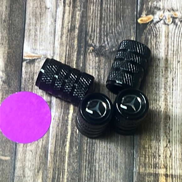 n/a | Accessories | 5for Black Mercedes Benz Steam Tire Stem Valve Caps ...